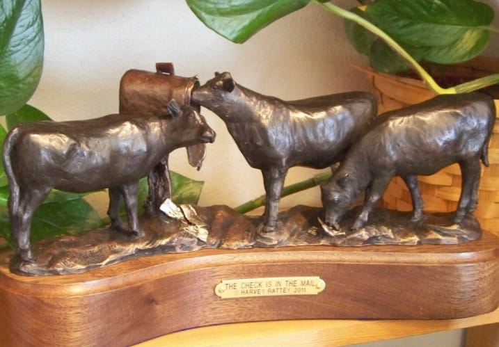Angus Cattle Sculptures